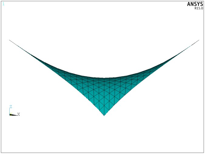 Nonlinear analysis of a cable-membrane structure: from shape-finding to ...